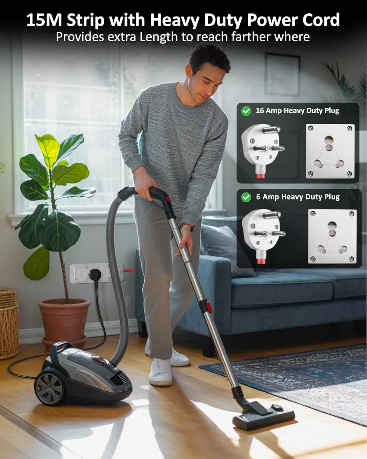 FEDUS 16A 3000W Extension Board – High Power Load Master