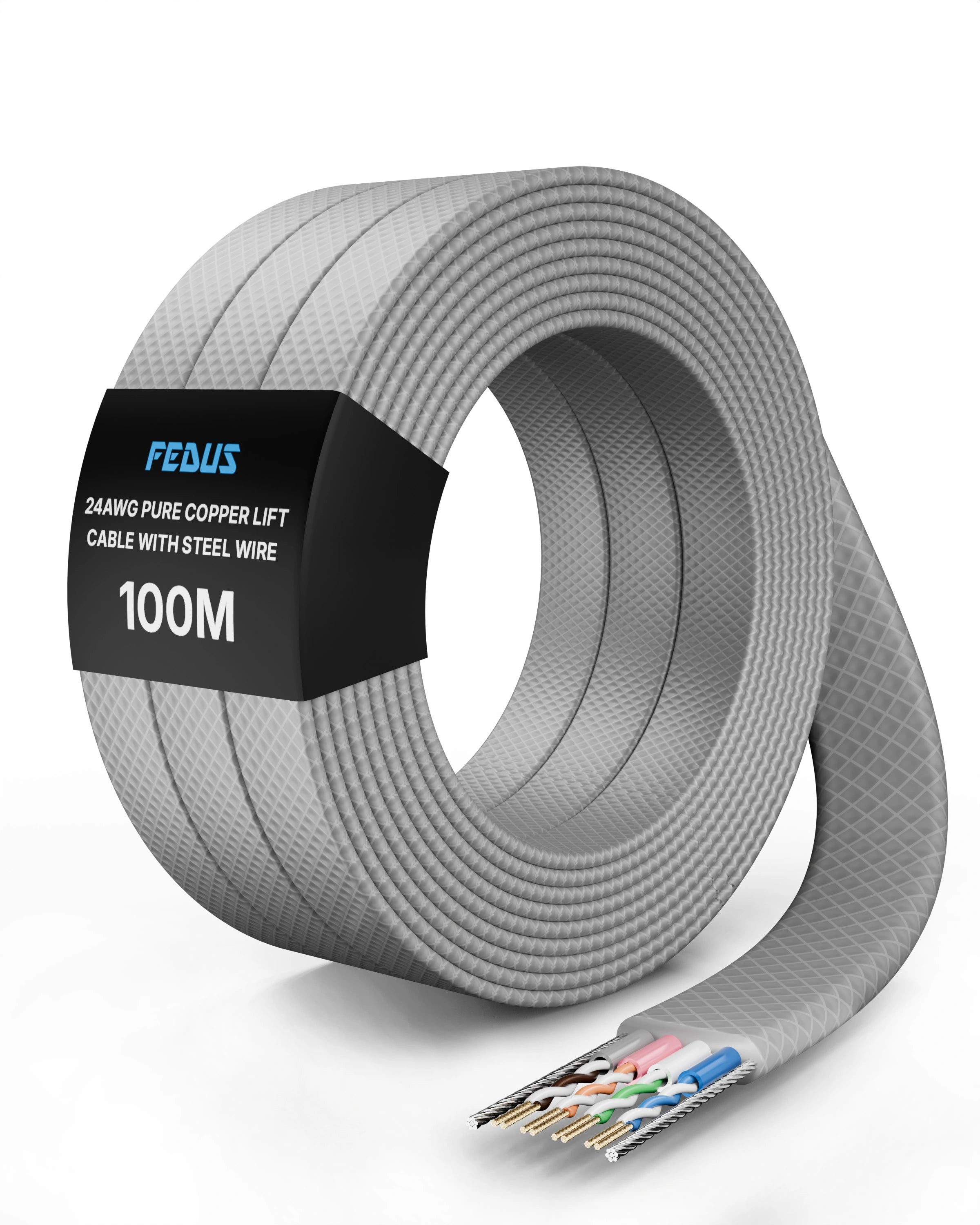 Pure Copper Lift Cable with Steel - 24AWG Multi-Core Wire – FEDUS